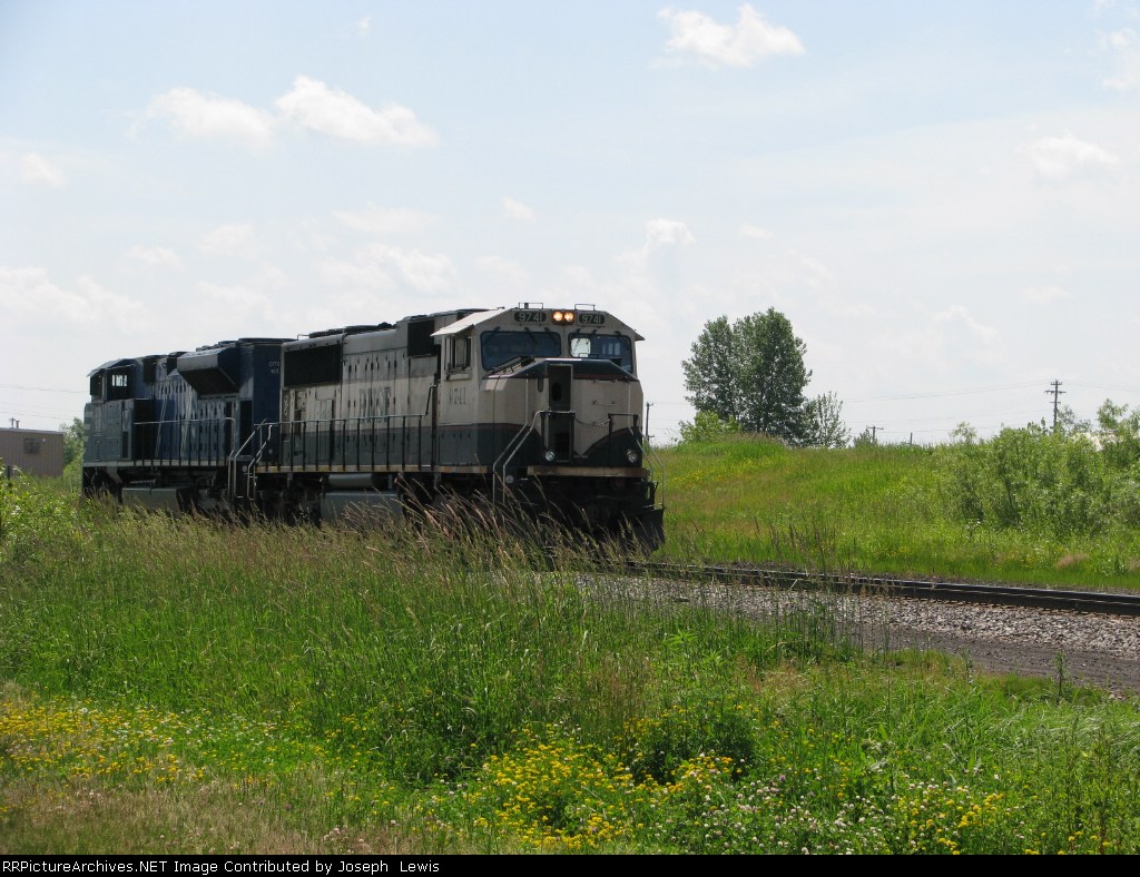 BNSF 9741 leads power into position off the coal runner